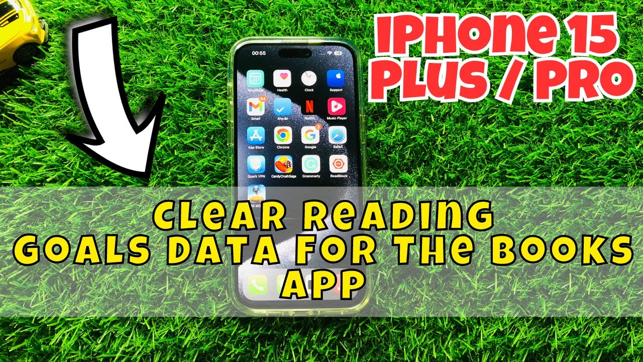 iPhone 15 / Plus / Pro Clear Reading Goals Data For The Books App - YouTube