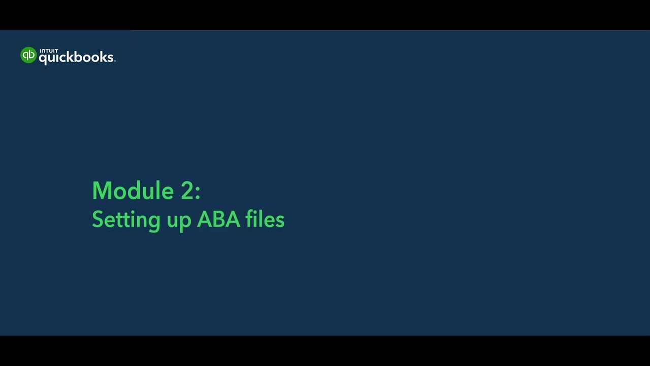 3 Setting up ABA files Module 2 - YouTube