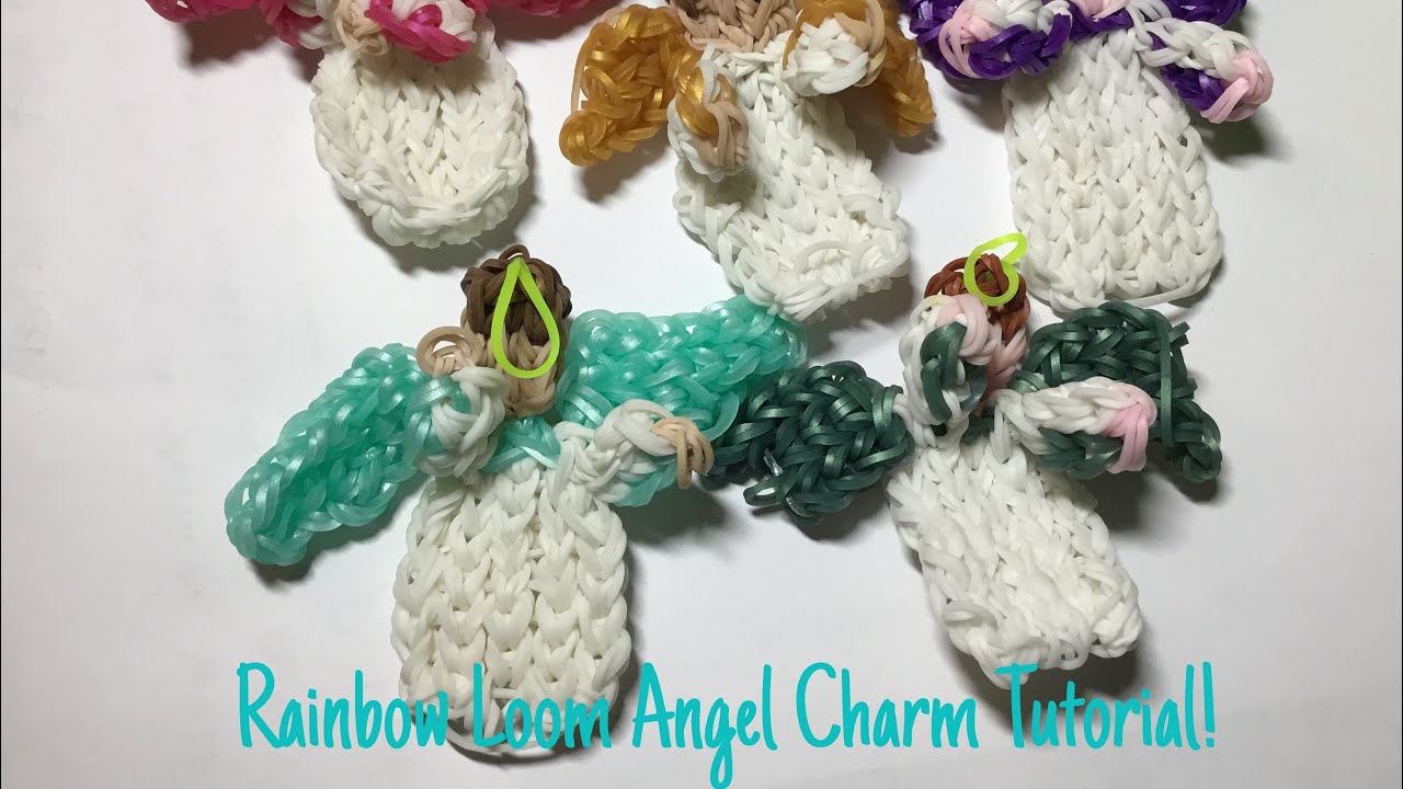 Rainbow Loom Angel Charm Tutorial! - YouTube
