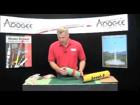Building the Level-2 Fiberglass Rocket Kit - 19: Installing Parachutes ...