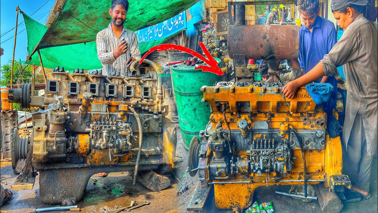 6 Cylinders Diesel Engine Recovery || Overhaul Truck Engine Guild - YouTube