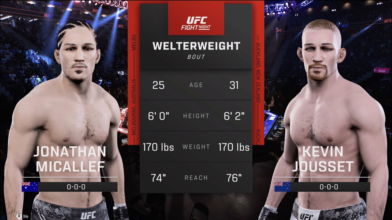 UFC 312: Micallef vs Jousset (UFC 5 Simulation) - YouTube