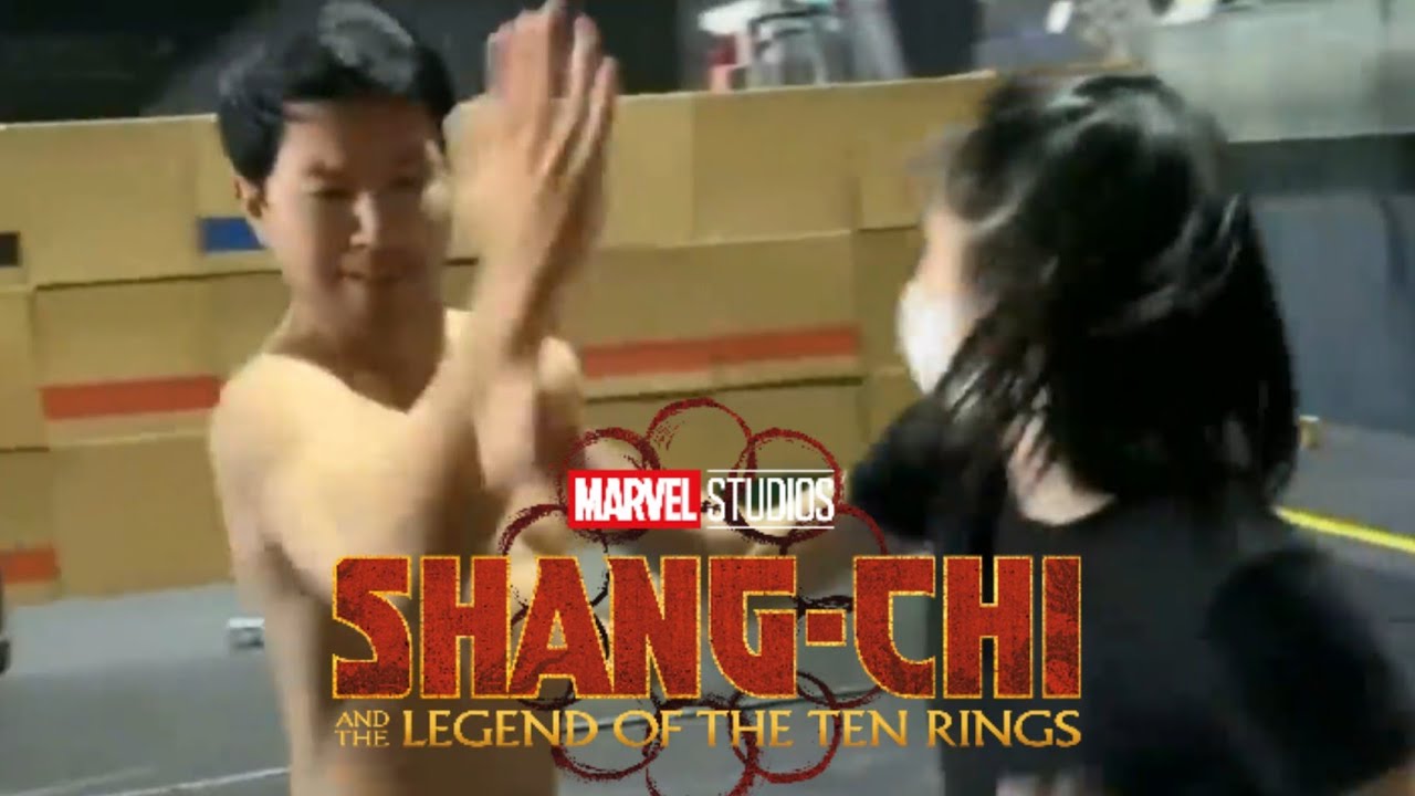 Meng'er Zhang Training With Simu Liu Shang Chi Behind The Scene - YouTube