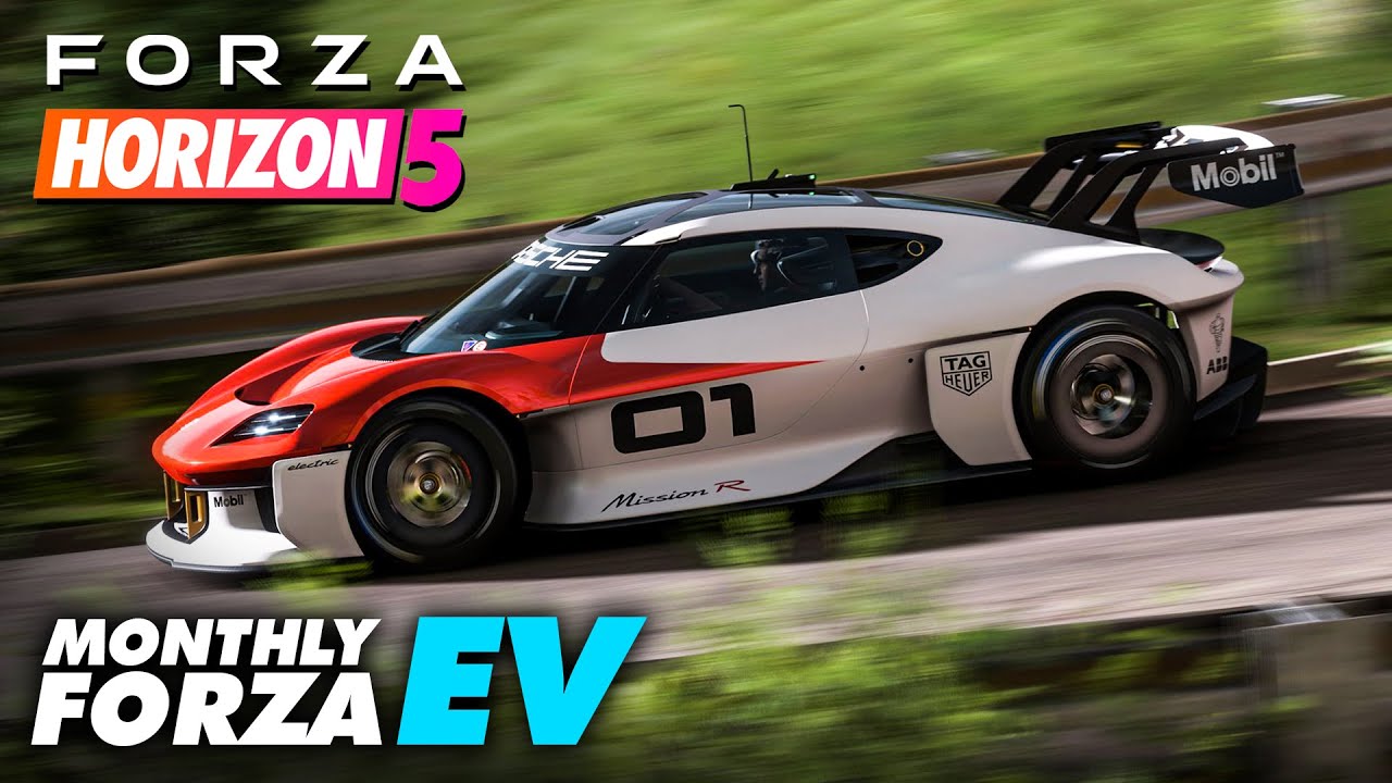 Forza Horizon 5 | Series 20 Monthly Forza EV - Porsche Mission R Gameplay [1440p60] - YouTube