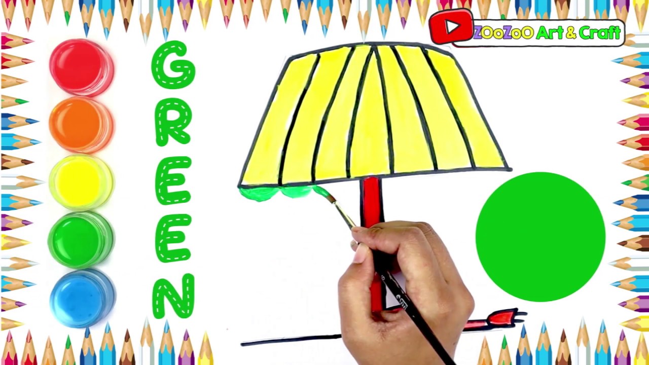 How to Draw Lamp from L Alphabet | L Drawing Cartoons with English ...