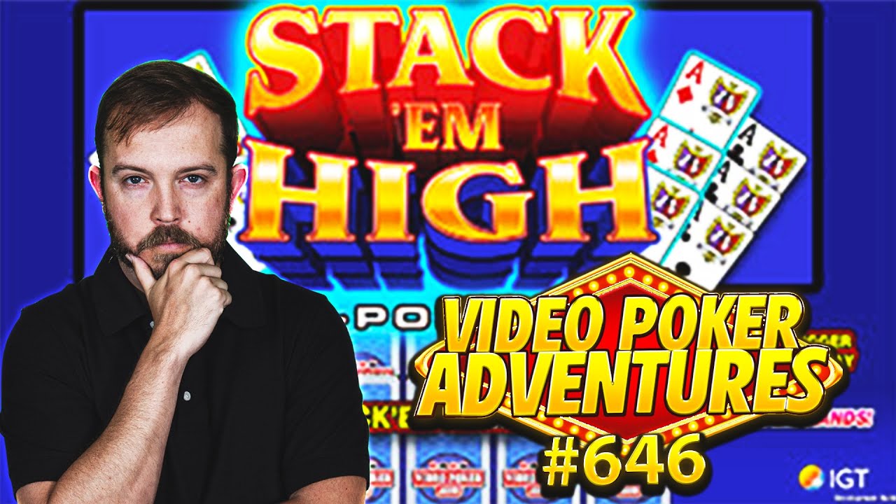 Another BIG Win on Stack em High Video Poker! - YouTube