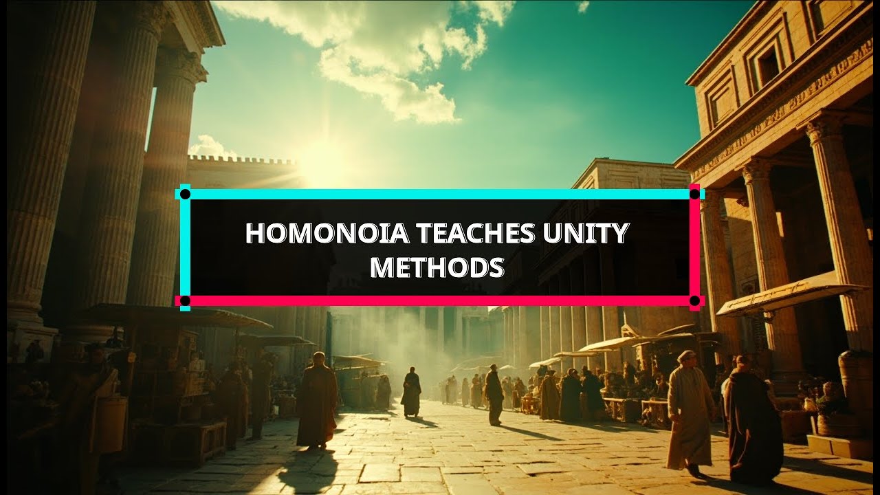 Homonoia's Wisdom for Modern Unity - YouTube