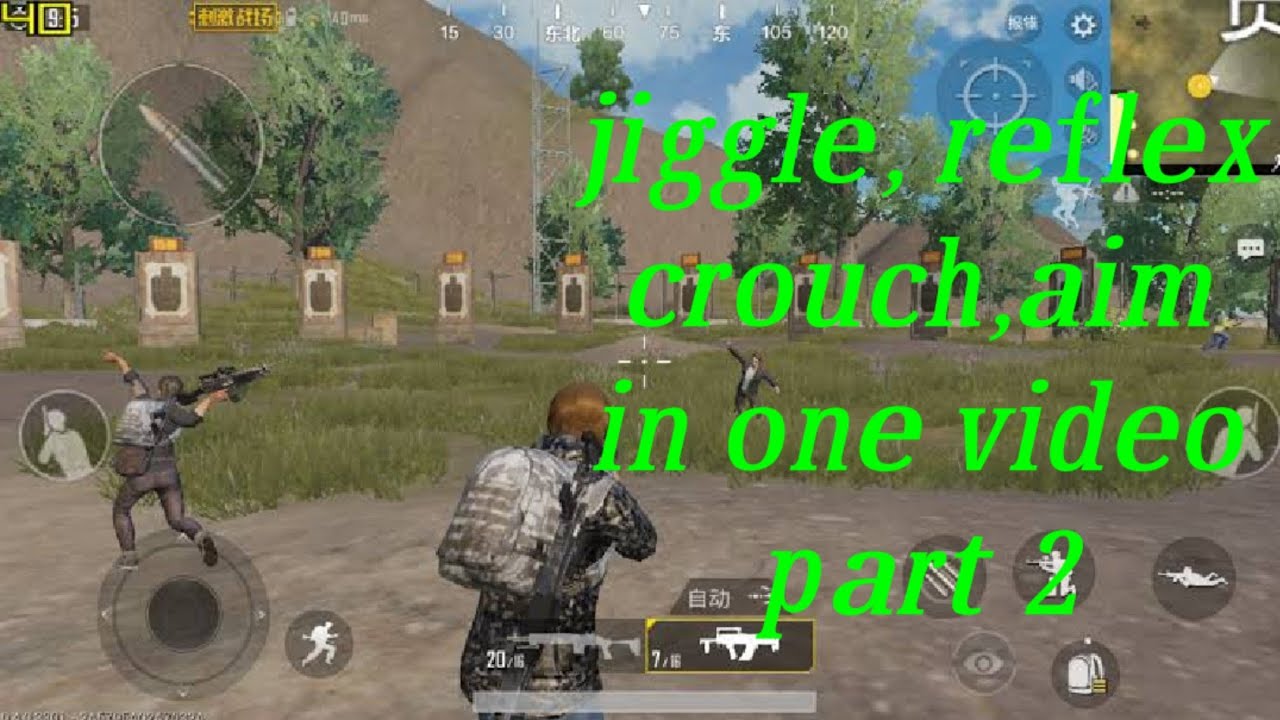 How to improve jiggle,reflex, crouch,aim in pubg mobile//jiggle reflex ...