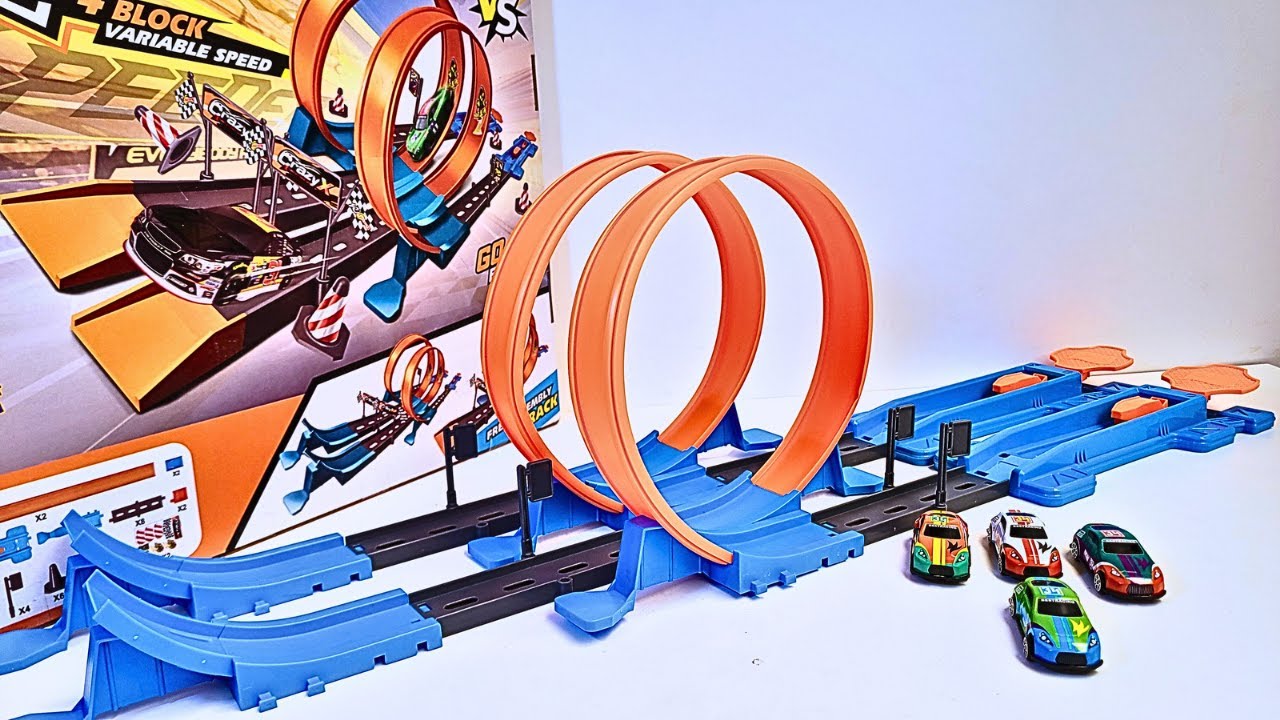 Racing Ejection,Double Track Racing , 3in1-40 +PCS | Unboxing reviews ...