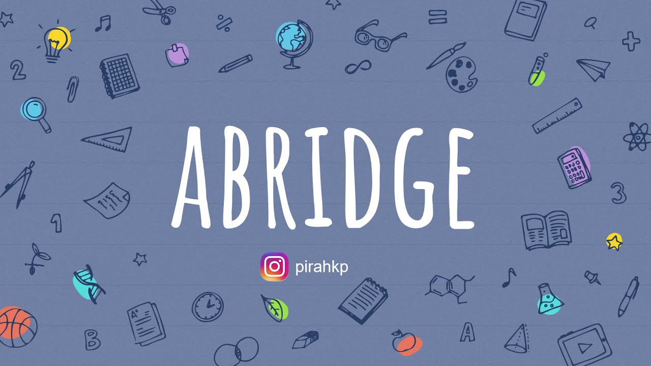 Abridge meaning in Urdu/Hindi | Word of the Day | English Vocabulary ...