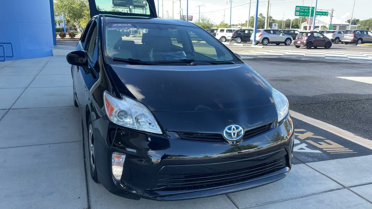 2015 Toyota Prius Four Hatchback Hybrid Black - YouTube