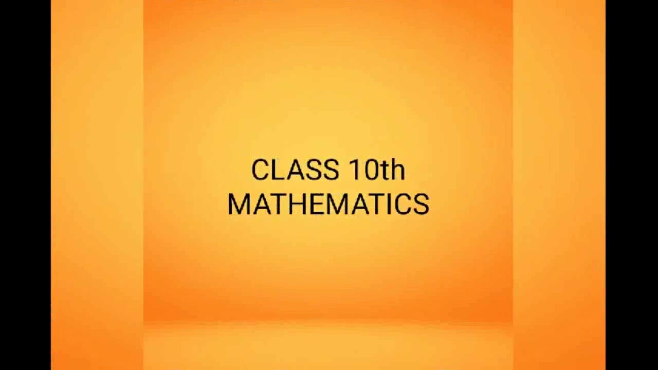 CLASS 10TH MATHEMATICS FOR NCERT AND CBSE STUDENTS CHAPTER 14 STATICS ...