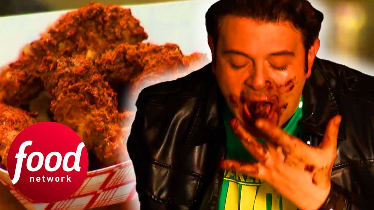 Adam Richman Vs INSANELY SPICY Food Challenges! | Man V Food - YouTube