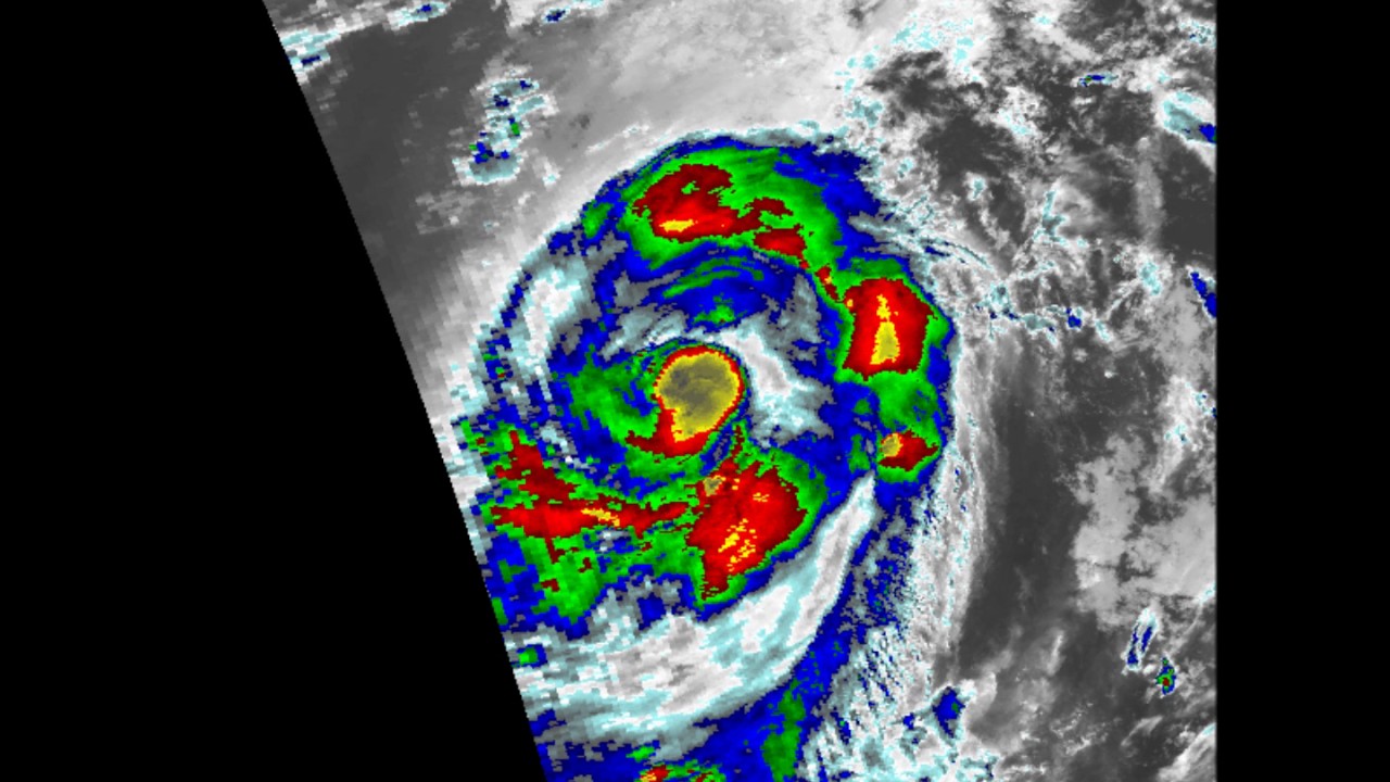 Major Hurricane Opal (1995) Colored Infrared Satellite Imagery - YouTube