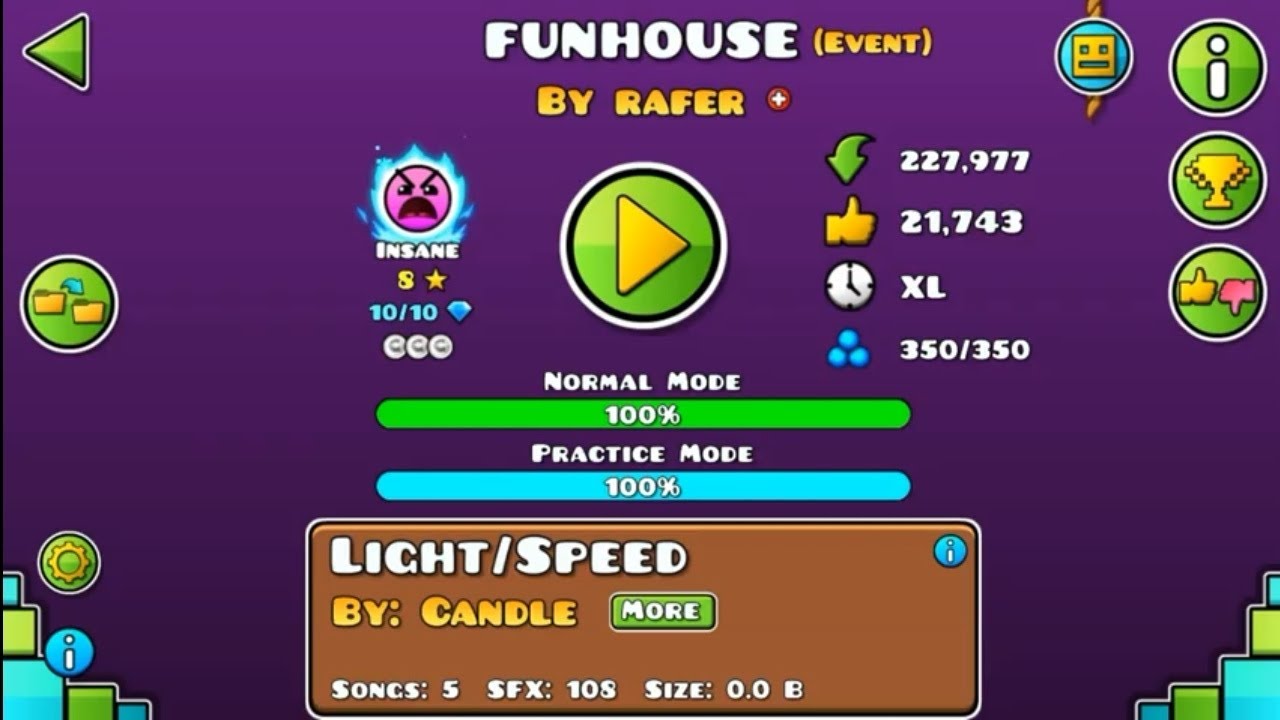 Funhouse By Rafer Event Level 18 Geometry Dash 2.2 - YouTube