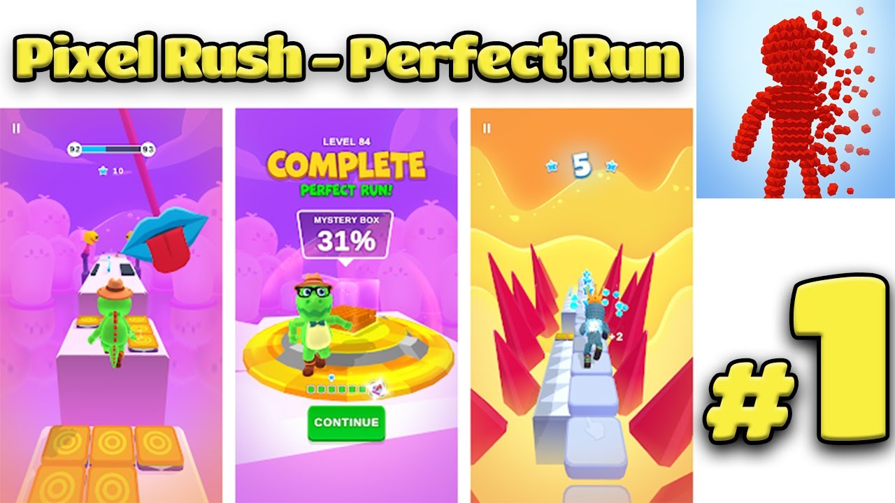 Pixel Rush - Perfect Run By Say Games - Complete Mobile Gameplay Don't ...