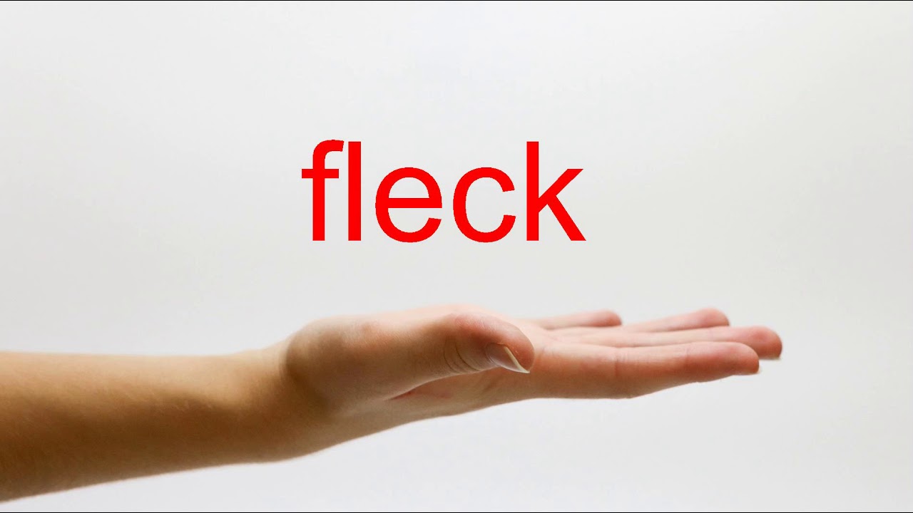 How to Pronounce fleck - American English - YouTube