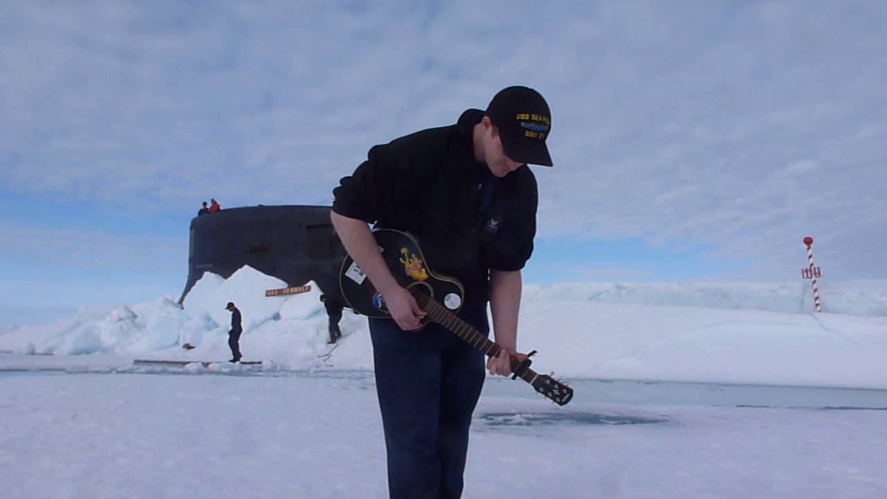 Jim Clack singing "The Seawolf Song" at the North Pole - YouTube