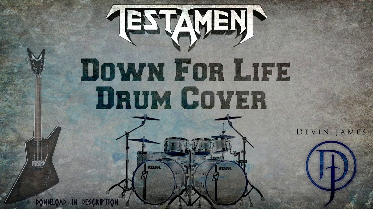 Testament - Down For Life - Drum Cover (FREE DOWNLOAD) - YouTube