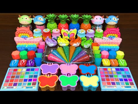 Mixing Random Things into GLOSSY Slime!!! Series #201 Satisfying Video!!!