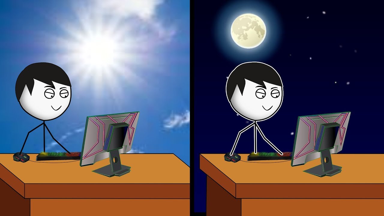 Day Gamers vs Night Gamers - YouTube