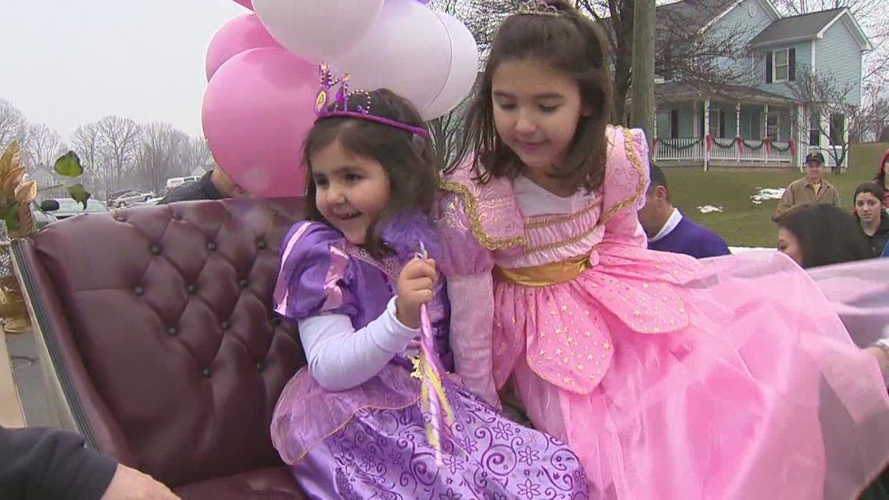 Make-a-Wish girl becomes Princess for a day - YouTube