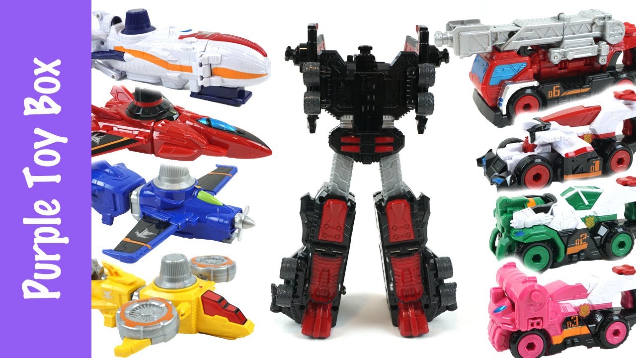 Power Ranger Airplane Patrol Car Combination Robot 파워레인저 루팡포스 패트롤포스 ...