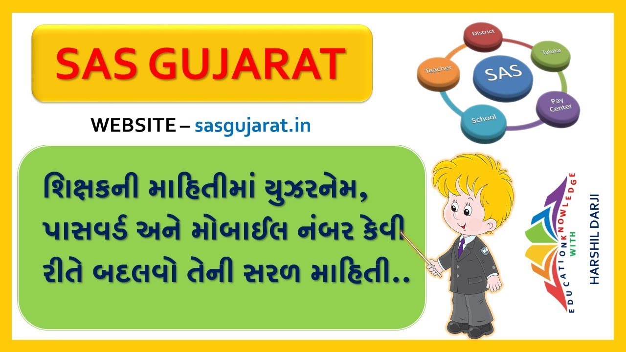 SAS GUJARAT | HOW TO CHANGE USERNAME, PASSWORD AND RESET PASSWORD ...