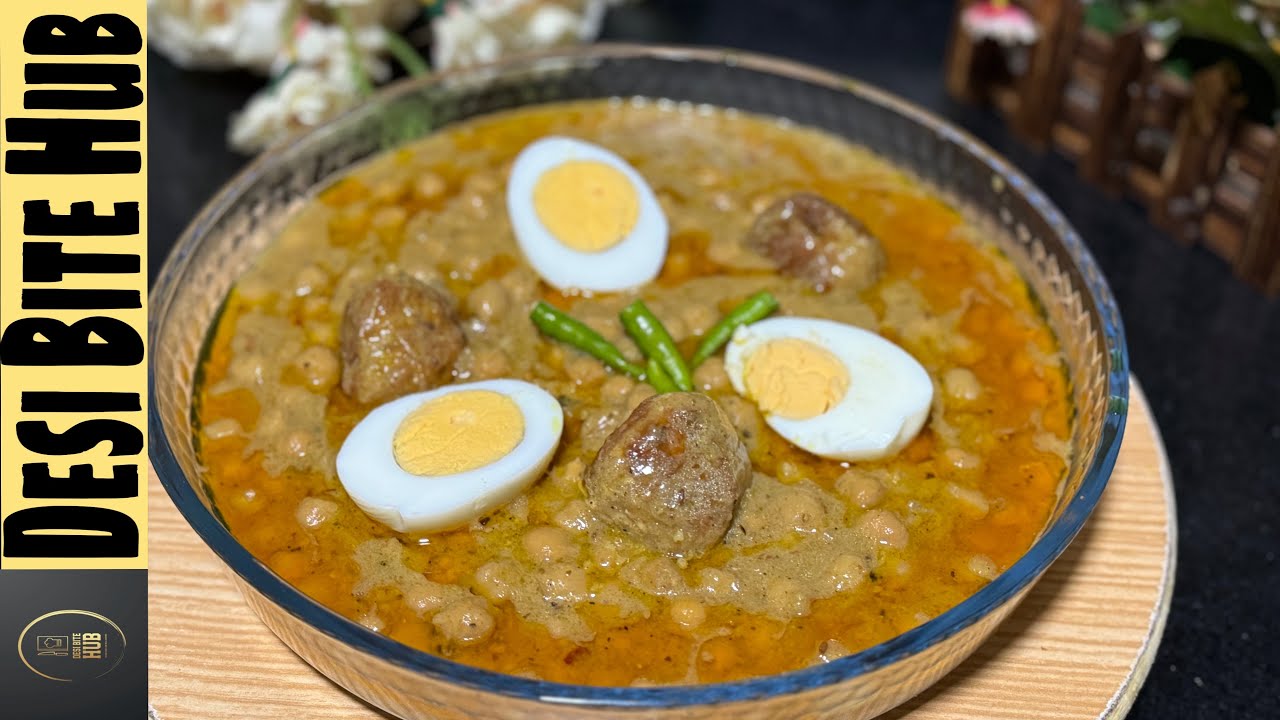 Famous Lahori Chikar Chane Recipe | Lahori Chikar Cholay #desibitehub # ...