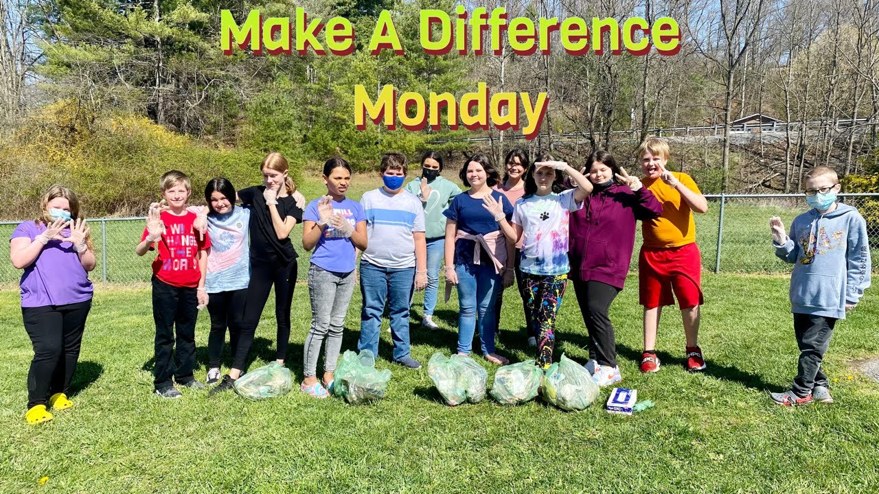 Make a Difference Monday: Community Cleanup - YouTube