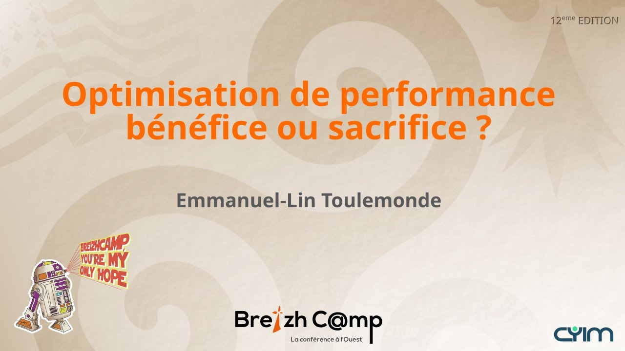 Optimisation de performance bénéfice ou sacrifice ? (Emmanuel-Lin ...