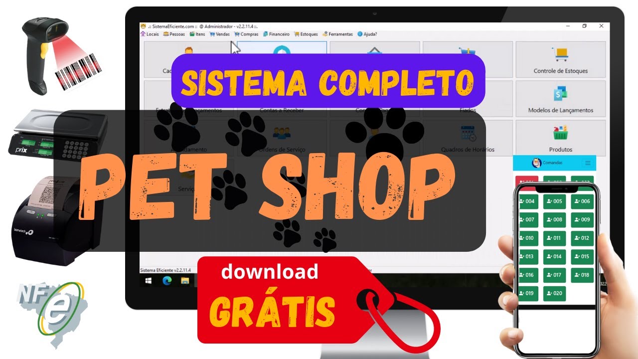 SISTEMA COMPLETO PARA LOJA DE PET SHOP: VENDAS, FINANCEIRO, ESTOQUE ...