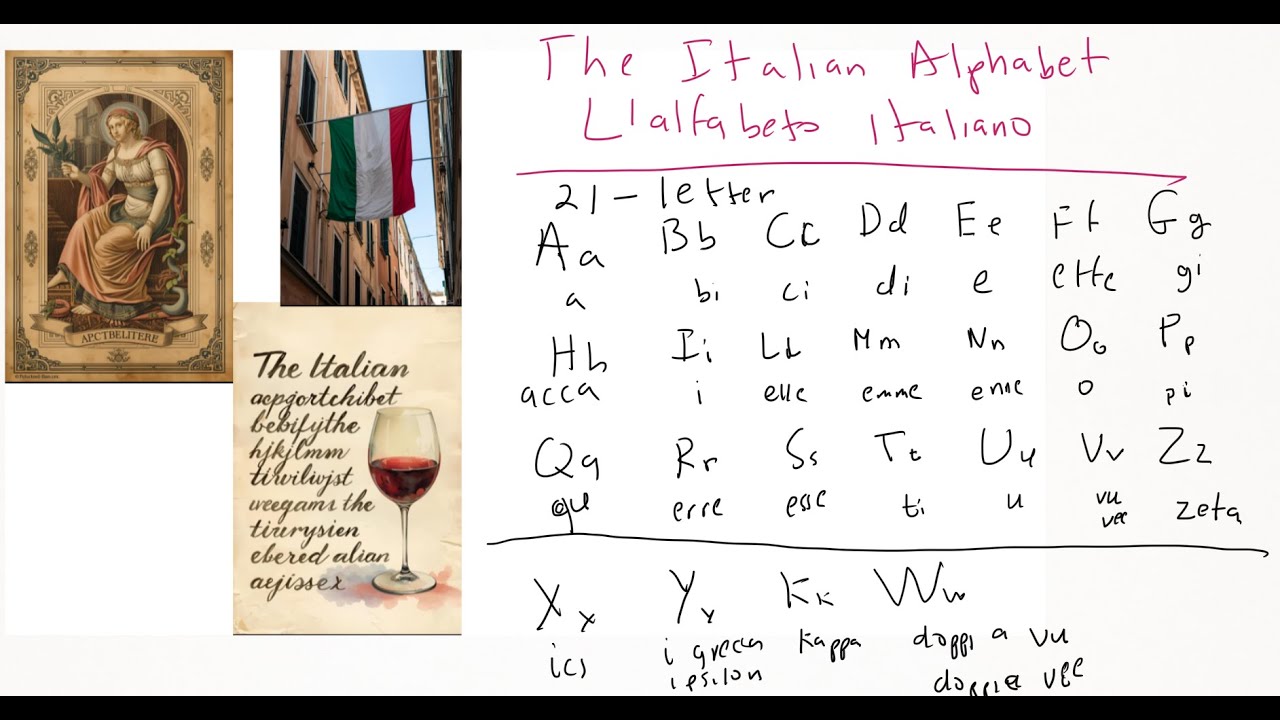 Learning the Italian Alphabet With Pronunciation - YouTube