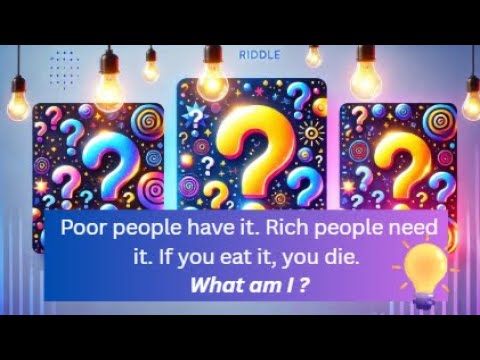 Riddle Me This | Riddle Me That | Brain Teasers | Riddles in English ...
