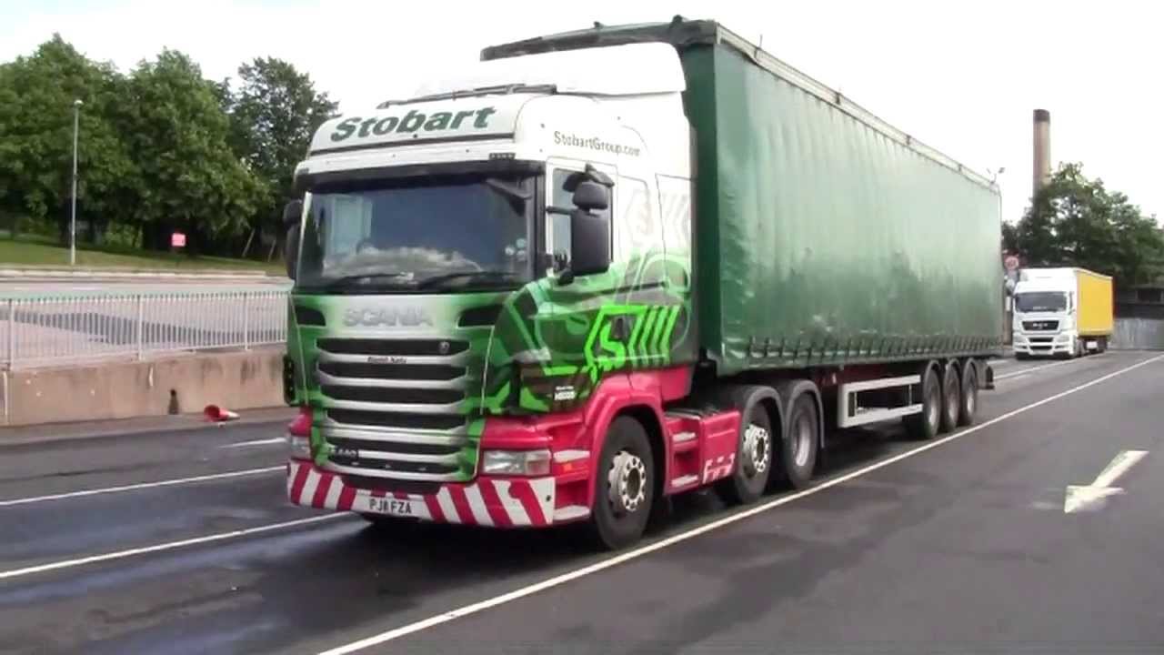 Eddie Stobart Scania R-Series "Niamh Katy" @ Frankley Services - YouTube