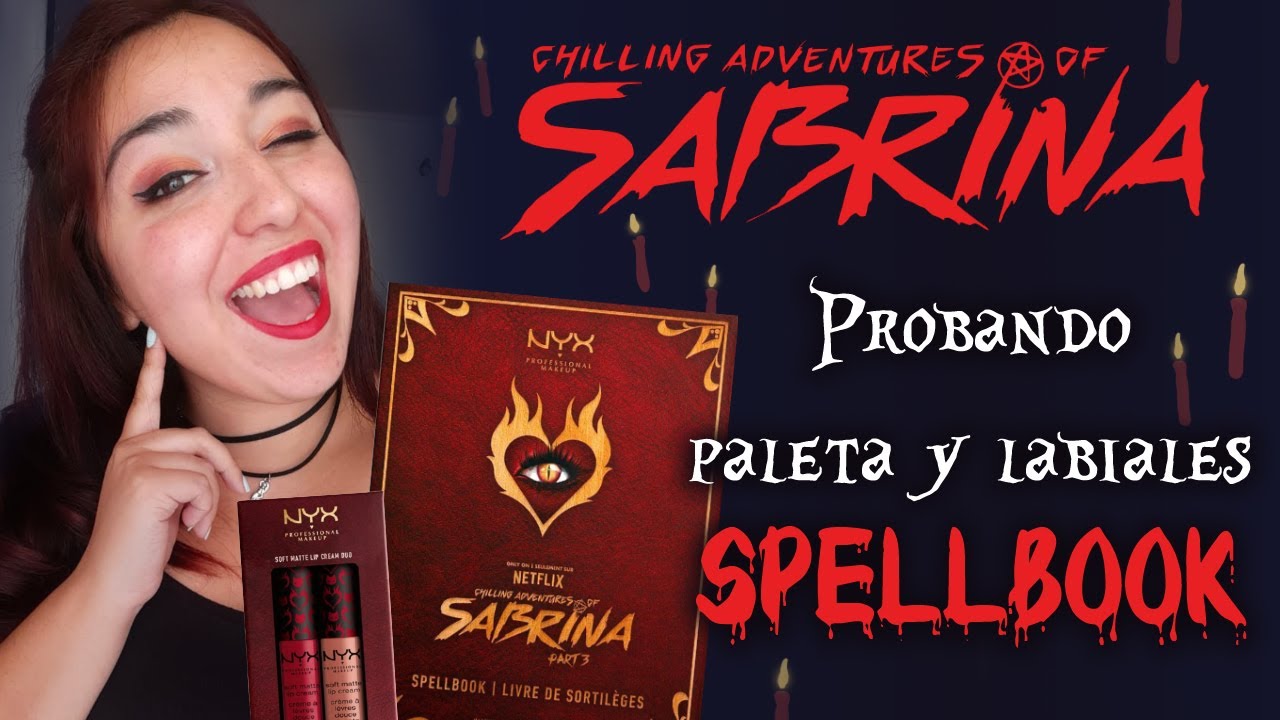 Probando la Paleta y Labiales de Sabrina | Spellbook Palette NYX ...