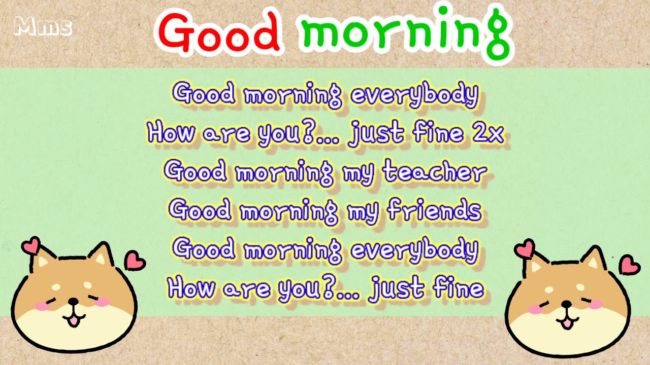 Lagu "Good morning" dan "selamat pagi" - YouTube