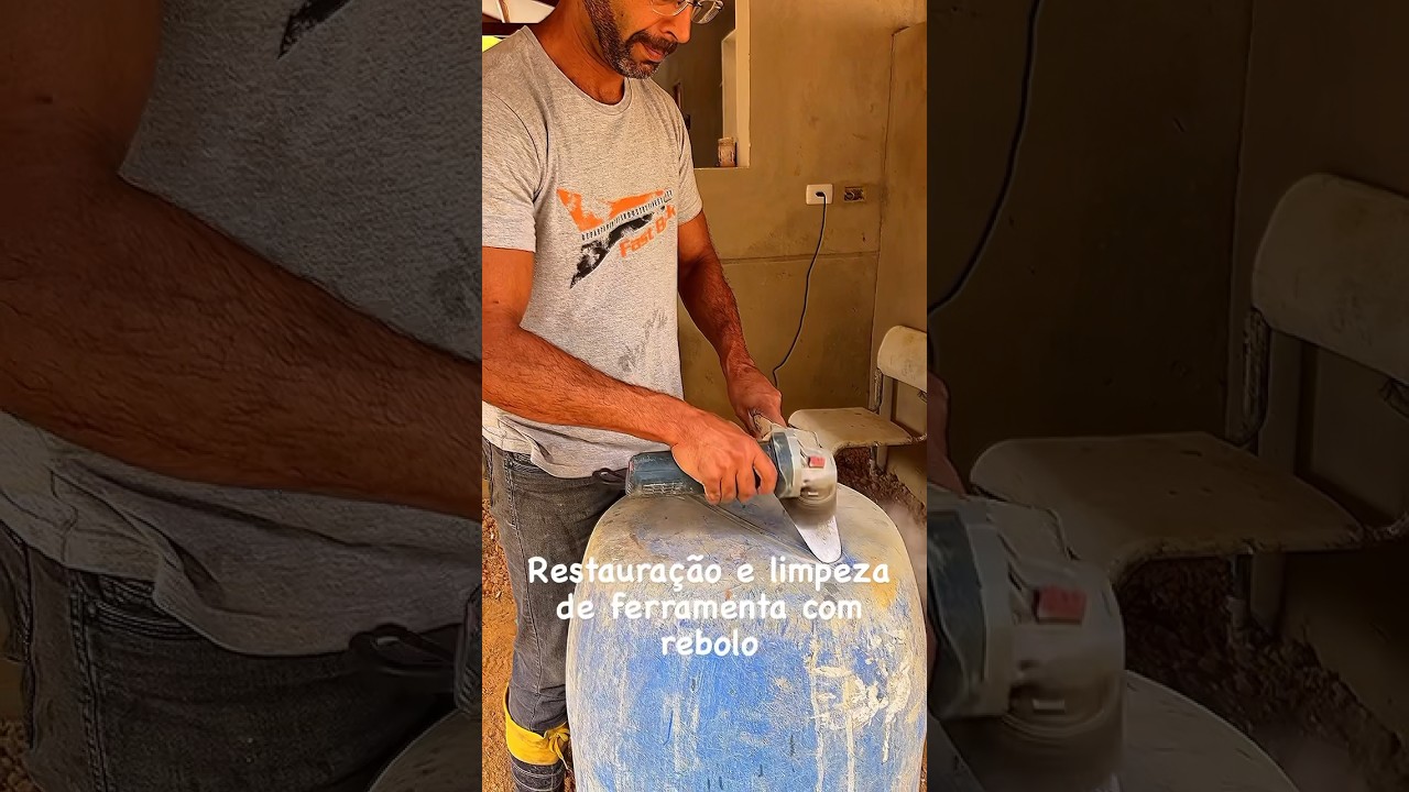 Restauração e limpeza de ferramentas #rebolo #esmerilhadeira - YouTube