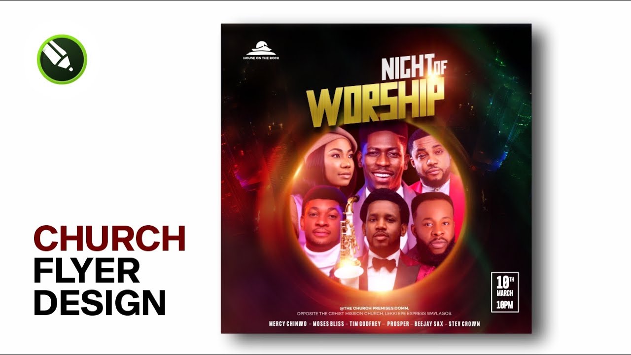 How to Design Amazing Church Flyer | CorelDraw Tutorial - YouTube