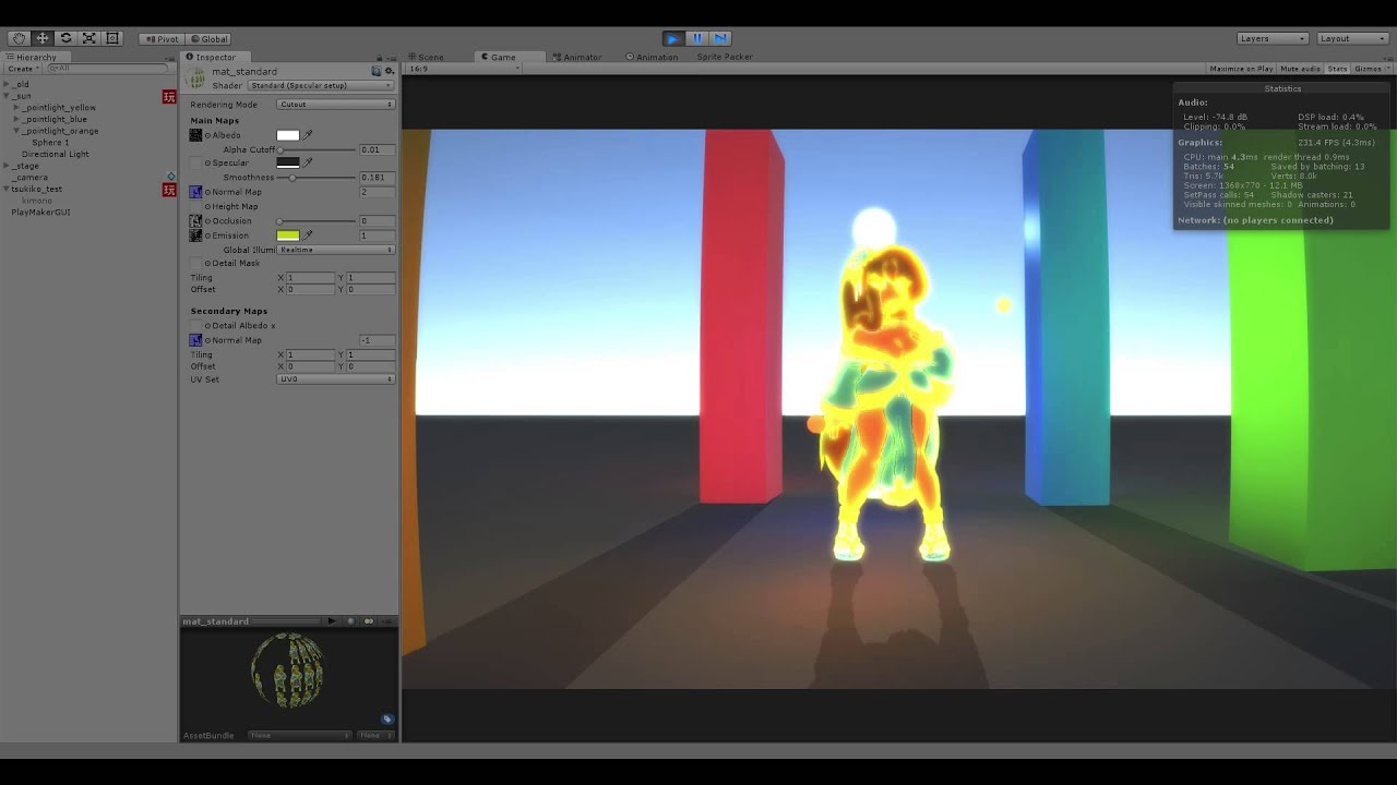 Unity 5 sprite lighting test - YouTube