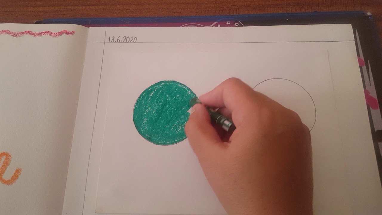 Let's draw and colour a circle - YouTube