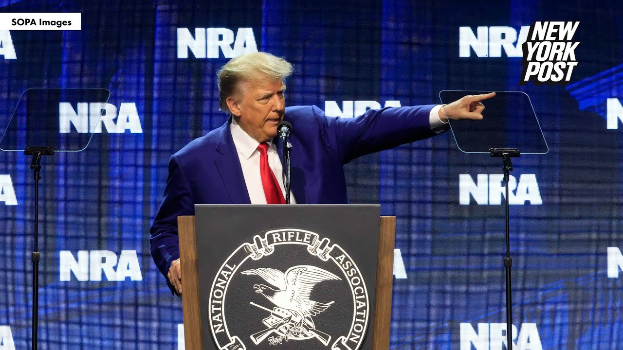 LIVE: Former president Donald Trump Address National Rife Association ...