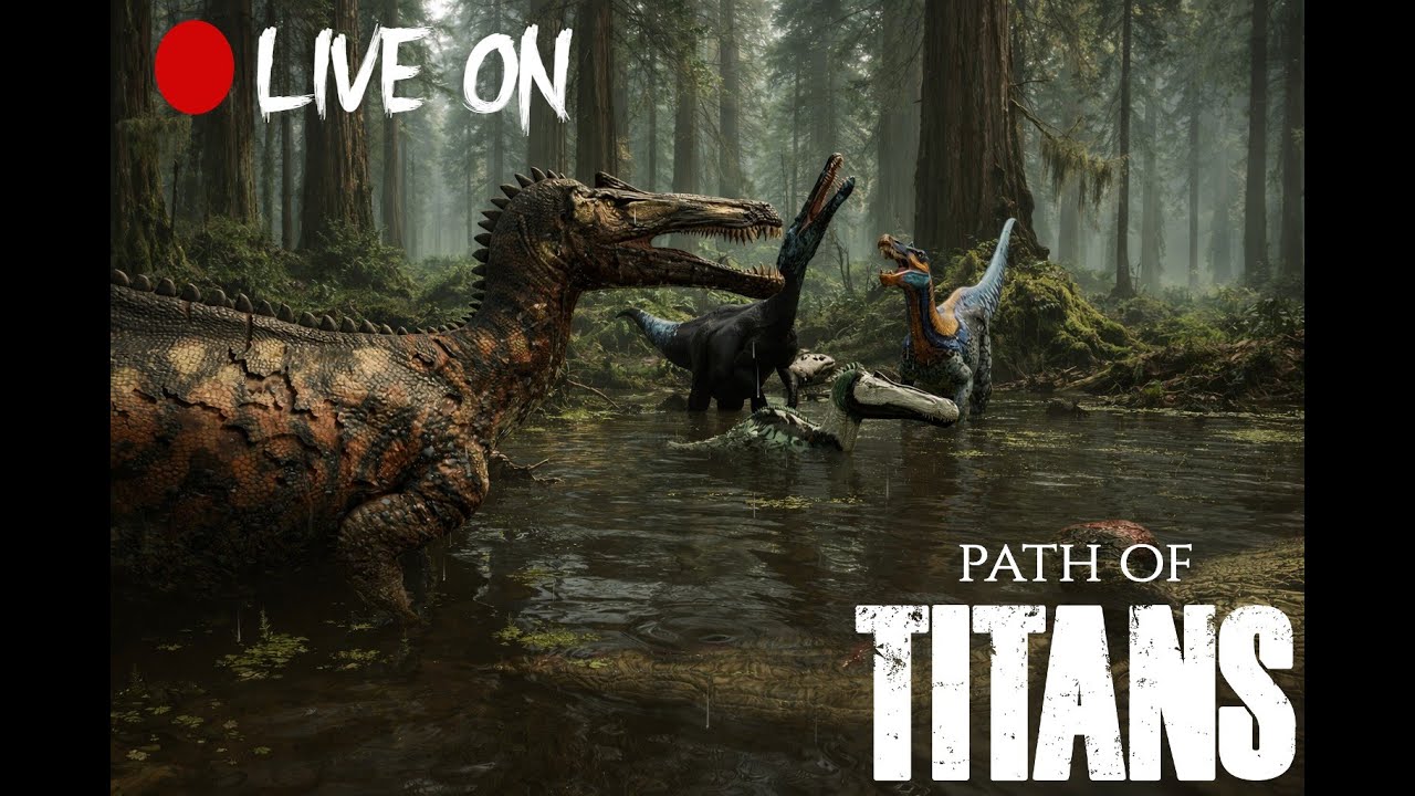 CAÇANDO TUDO - SERVIDOR DOMINION SURVIVAL - PATH OF TITANS - YouTube
