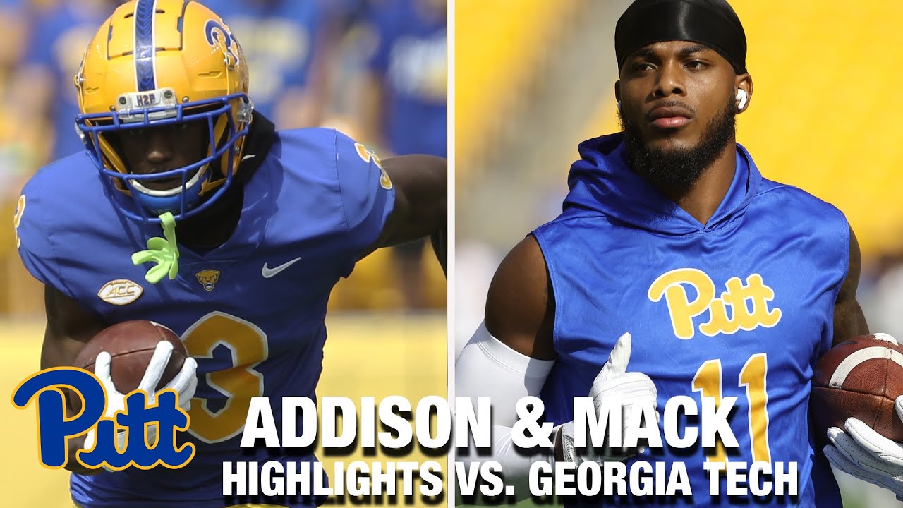 Pitt's Jordan Addison & Taysir Mack Light Up Atlanta - YouTube