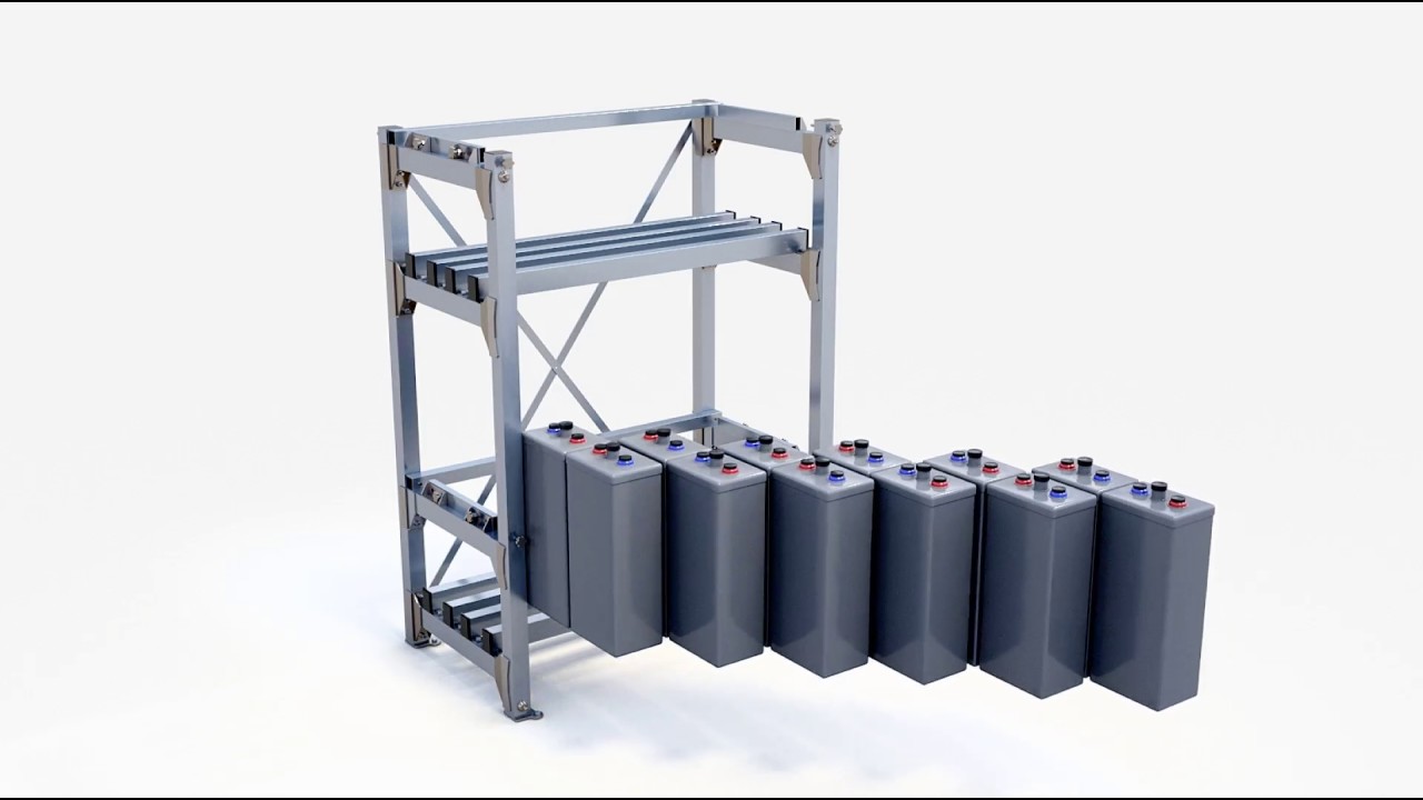 STEELMAXenergy Battery Rack Assembly - YouTube