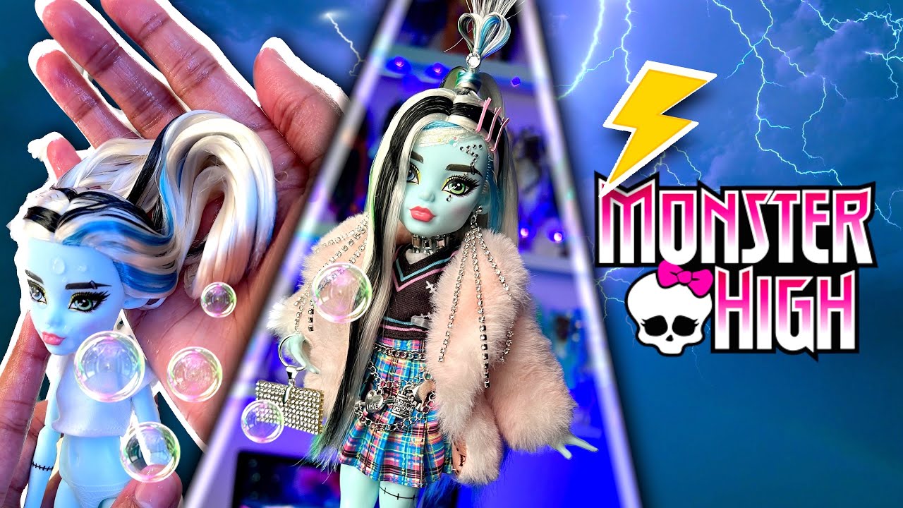 FRANKIE Monster High G3 Frankie Stein Unboxing Hair Wash Restyle frankie-monster-high-g3-frankie-stein-unboxing-hair-wash-restyle
