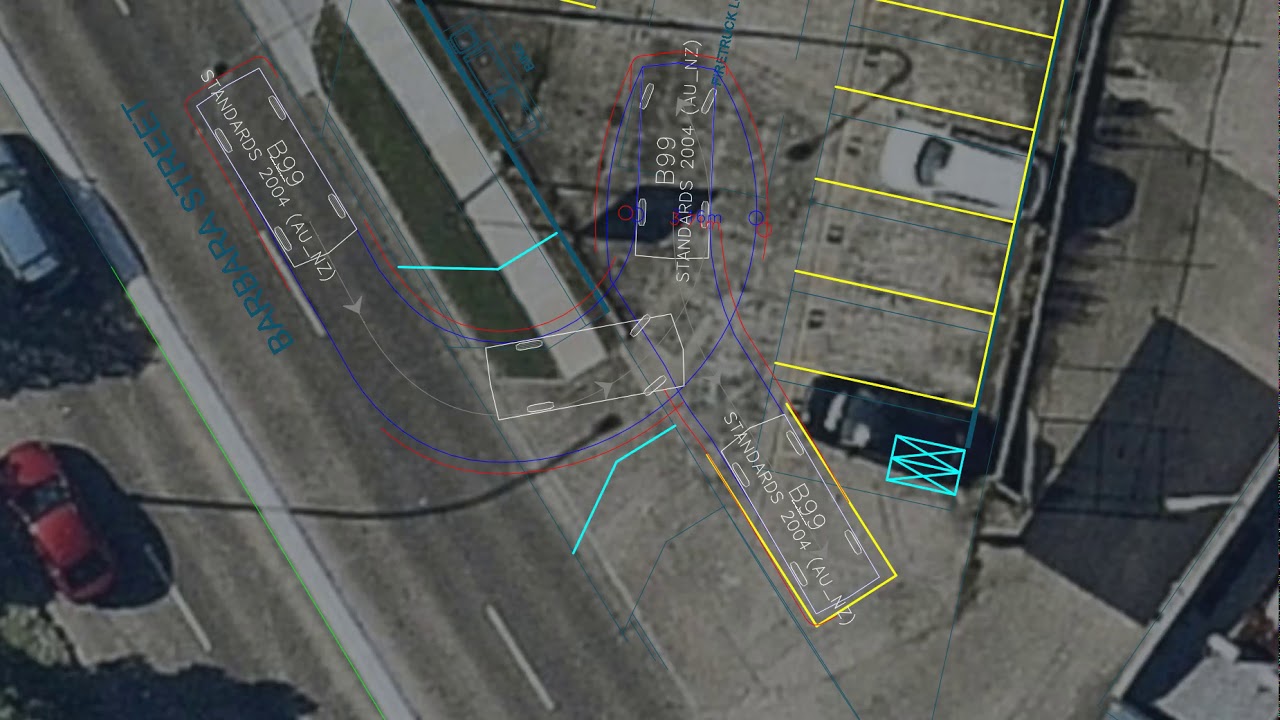 Swept Path Analysis (Standards 2004) - YouTube