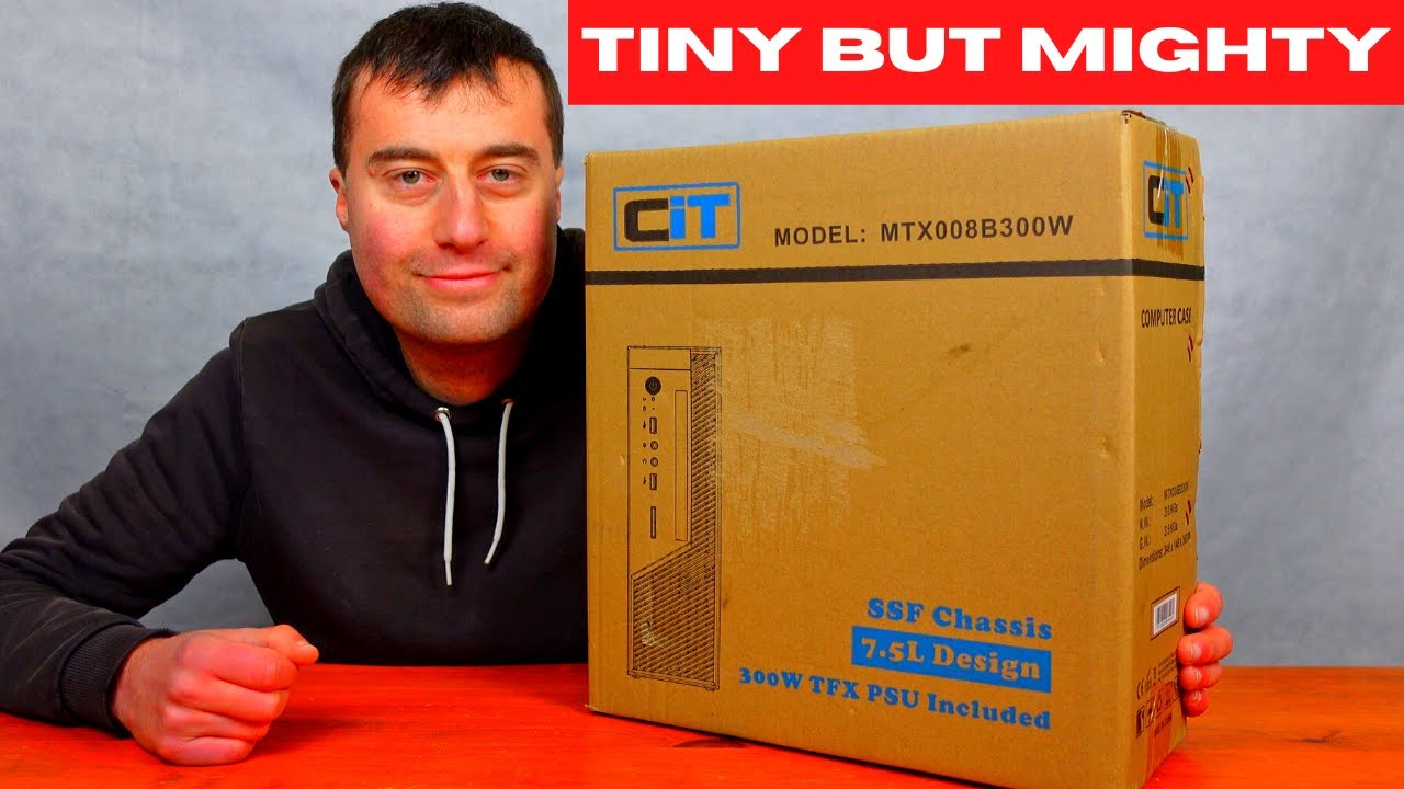 CIT MTX008B Mini ITX SFF PC Case Unboxing and Overview - YouTube