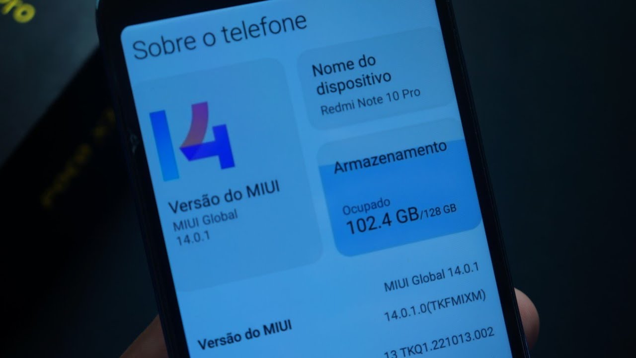 Chegou 🔥 REDMI NOTE 10 PRO MIUI 14 Android 13 Versão global VIA OTA ...