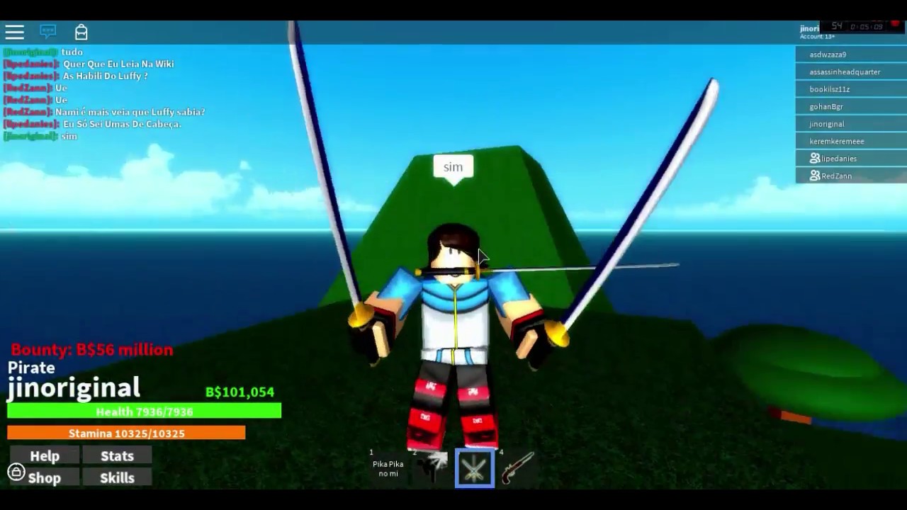 One Piece Bizarre Adventures Pika Pika no Mi and all weapons showcase ...